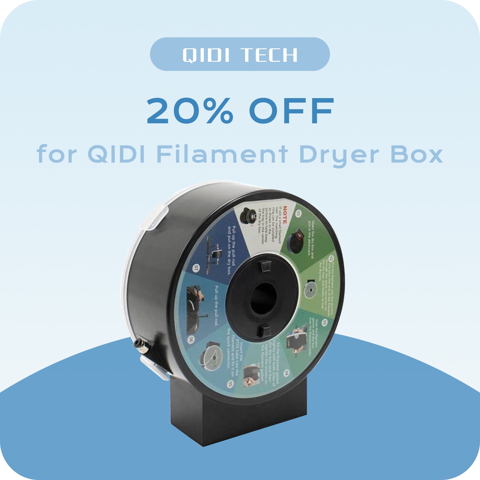 Filament Dry Box | Qidi Tech 3D Printing Accessory – Qidi Tech EU ...